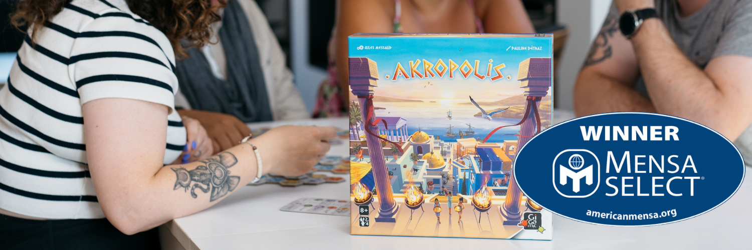 Akropolis wins the Mensa Mind Games 2023! – Hachette Boardgames US