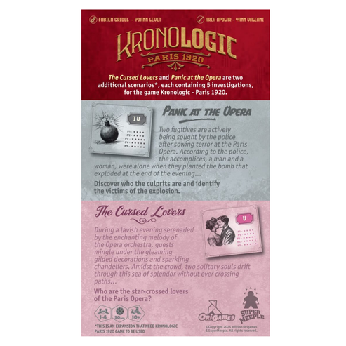 Kronologic: Paris Expansions – Hachette Boardgames US